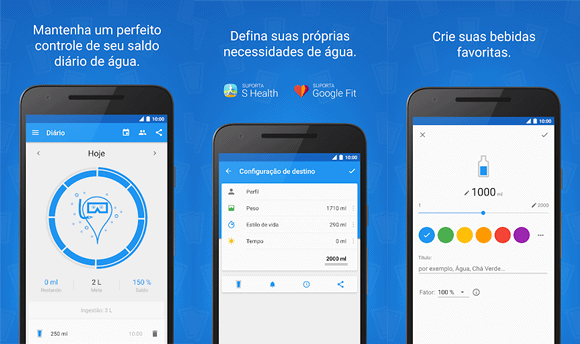 Top 5 aplicativos para você lembrar de beber água