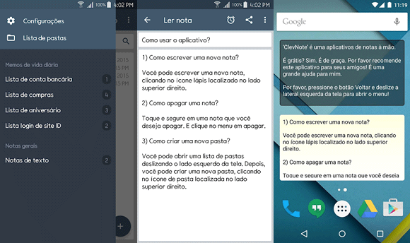 Top 5 aplicativos de bloco de notas para Android