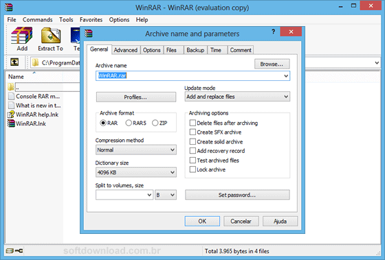 Top 5 programas para abrir e extrair arquivos RAR no Windows