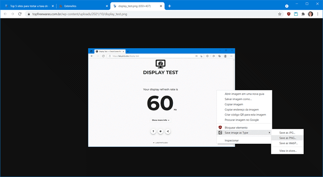 Top 5 extensões para salvar imagens WEBP como JPG ou PNG