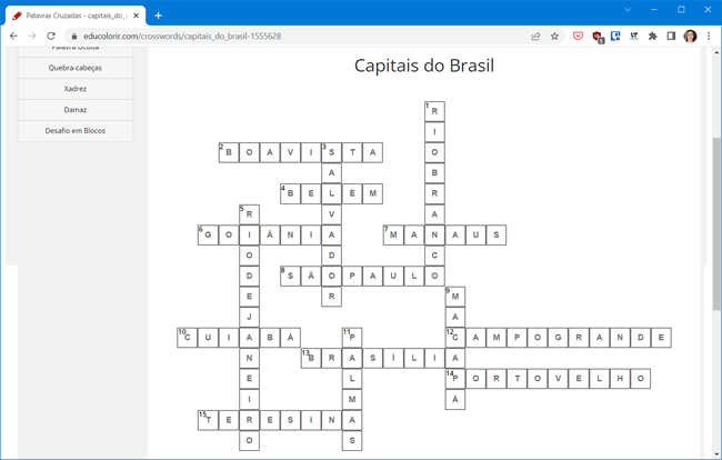 Top 5 sites para criar palavras cruzadas para imprimir
