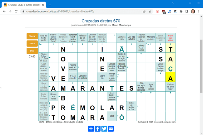 Top 5 sites para jogar palavras cruzadas de graça