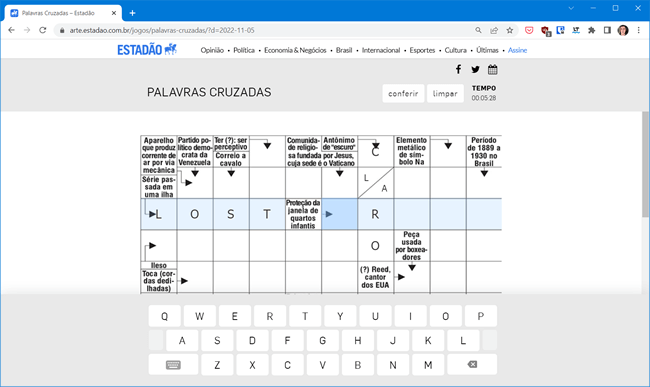 Top 5 sites para jogar palavras cruzadas de graça