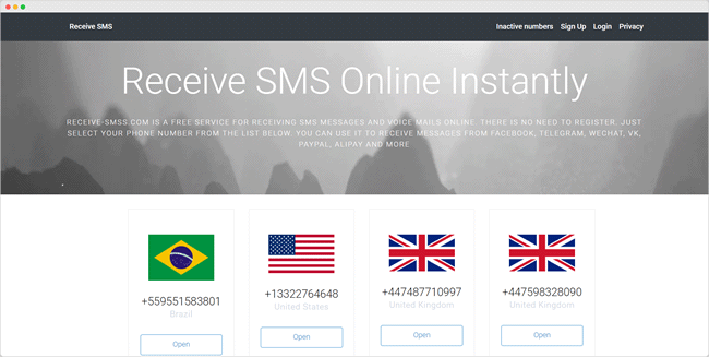 Top 5 sites para usar números de telefones descartáveis